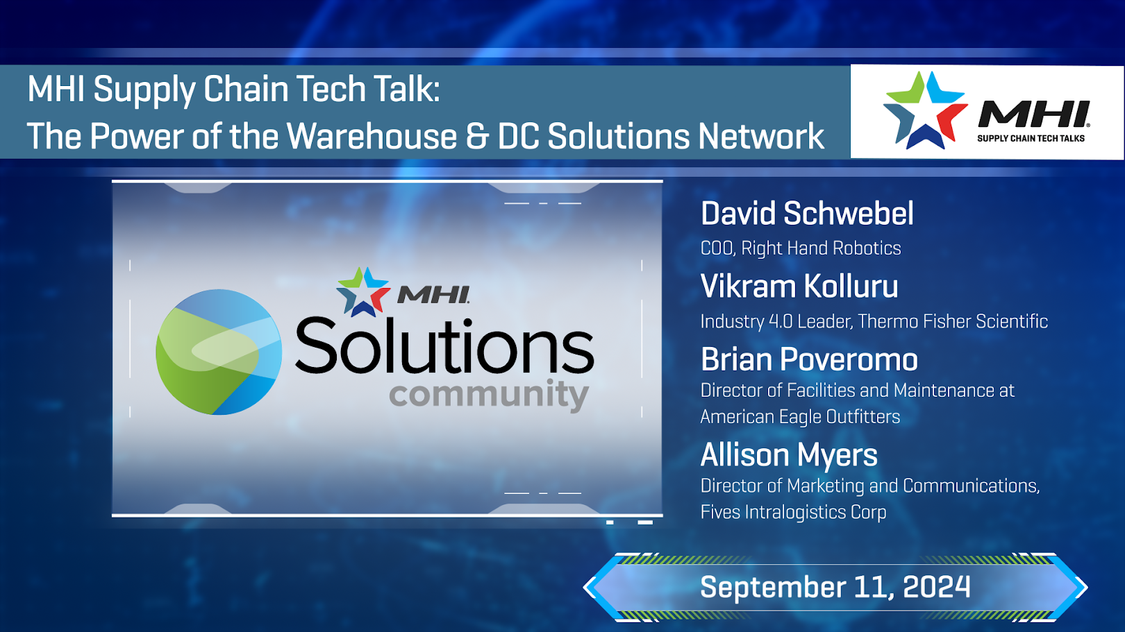 MHI Supply Chain Tech Talk: The Power of the Warehouse & DC Solutions Network – MHIview