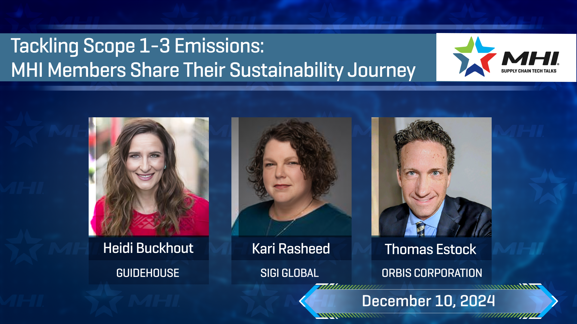 MHI Supply Chain Tech Talk: Tackling Scope 1-3 Emissions: MHI Members Share Their Sustainability ...