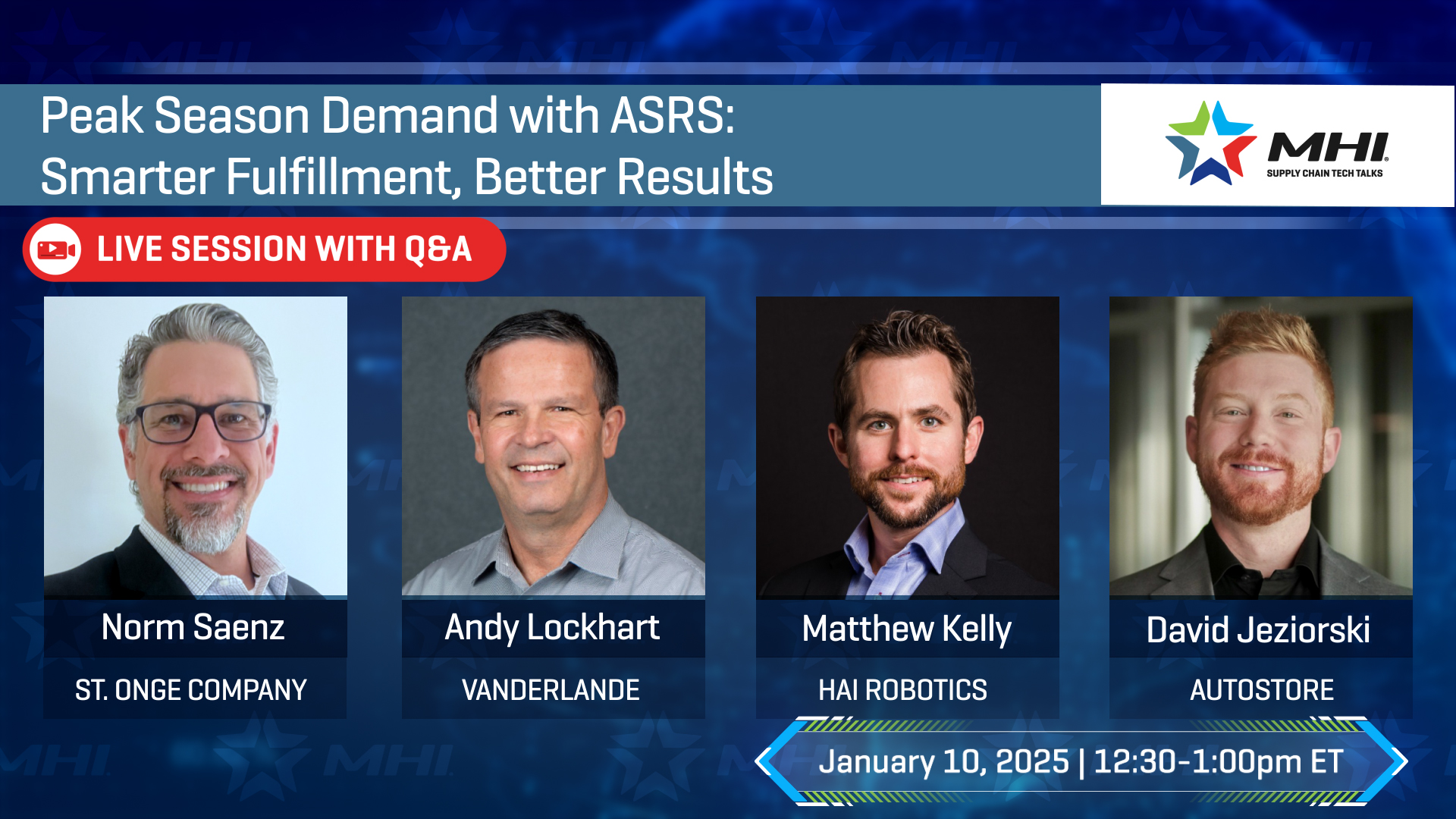 MHI Supply Chain Tech Talk: Peak Season Demand with ASRS: Smarter ...